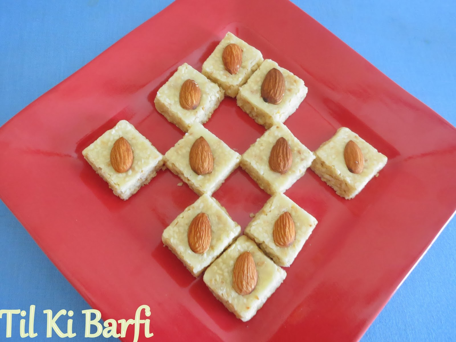 Simply Delicious: Til ki barfi using Milk Powder
