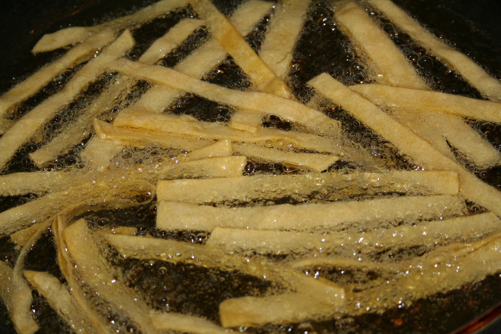 Sara, Kate and Me: Recipe #65 - Crispy Corn Tortilla Strips