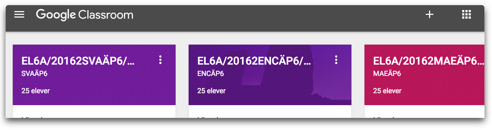 Kom igång med Classroom