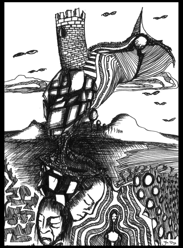 Jon wong's Fine art and Music Blog: Fortress Of Escapism illustration!