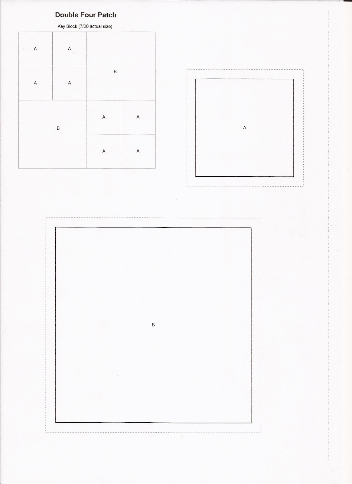 Patchwork en Casa - Patchwork with Love: Bloque de la Semana: Double 4 ...