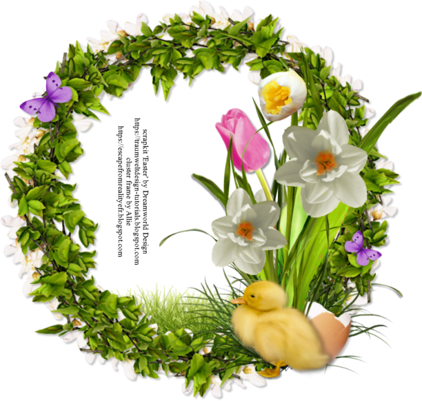 Escape From Reality Blog: FTU 'Easter' Cluster & Cluster Frames