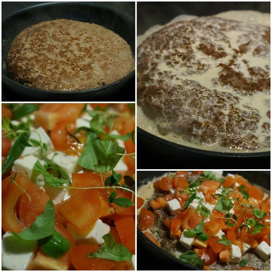 Mor-Mia´s: Stor biff i stekpanna med färska örter