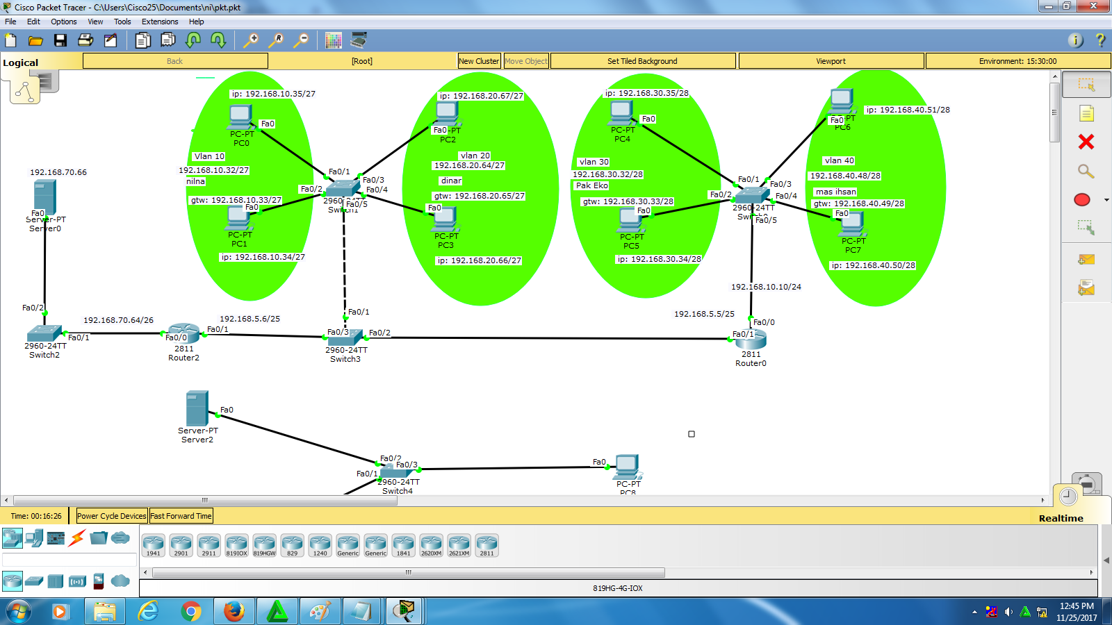 Nilnahima blog: Cara Konfigurasi VLAN dengan 2 ROUTER