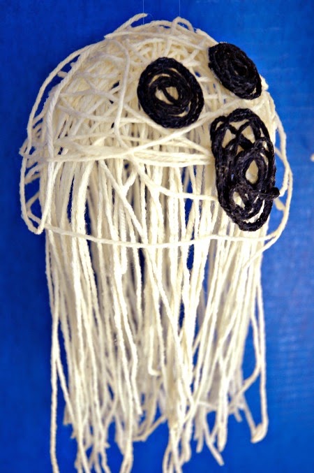 Boo! Spooky Yarn Ghosts | What Can We Do With Paper And Glue