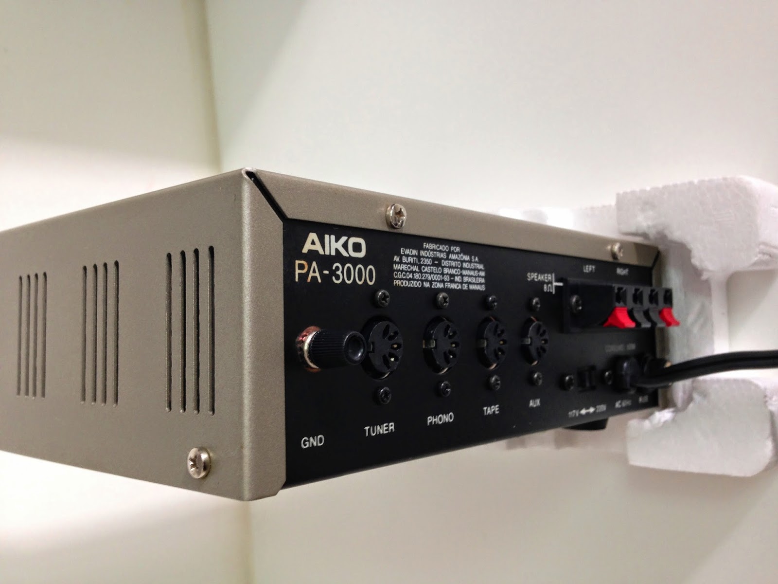 Página do Tempo/Janela do Tempo: Micro System Aiko S 3000 - Novo Exemplar