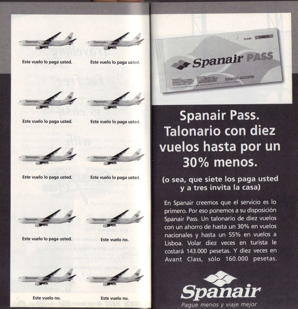 Airline memorabilia: Spanair (2000/2001)