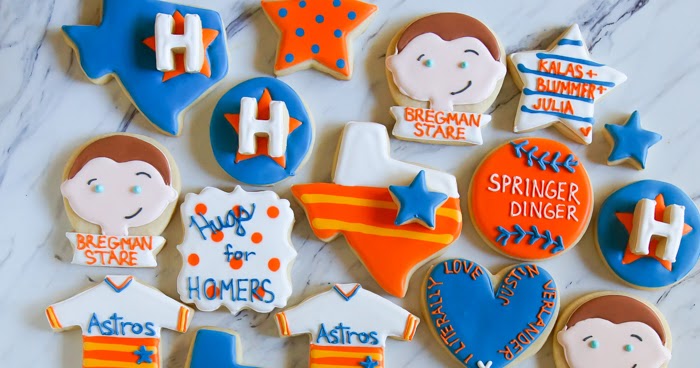 Houston Astros Decorated Cookies | Bake at 350°