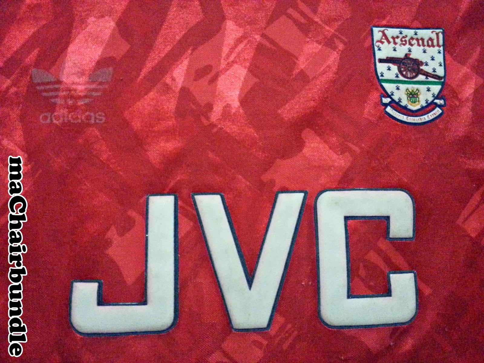 maChairbundle: Vintage 90's Adidas Arsenal JVC - RM200 (PJ275) *SOLD*