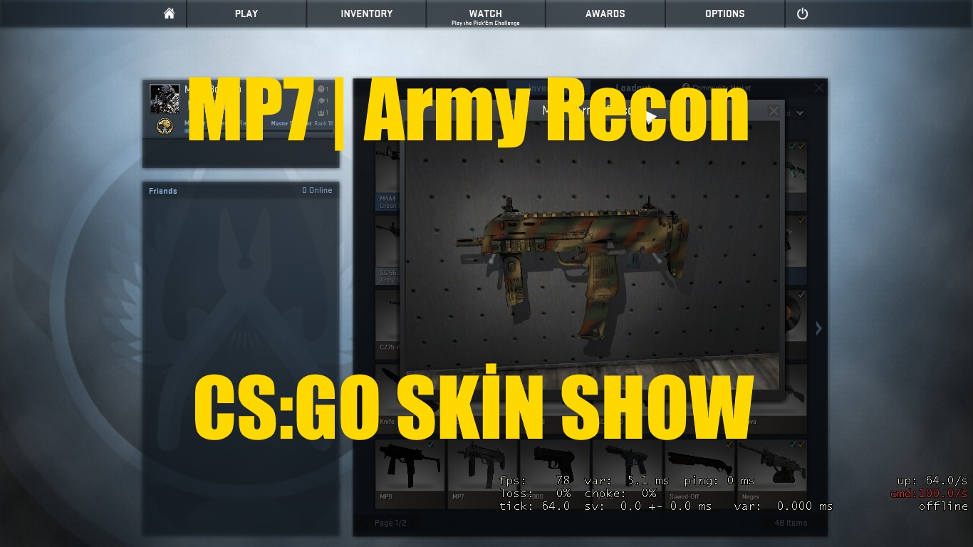CS GO Pro Aim/Pro Hint/Methods/Settings/and More Gaming Trace/: MP7 ...