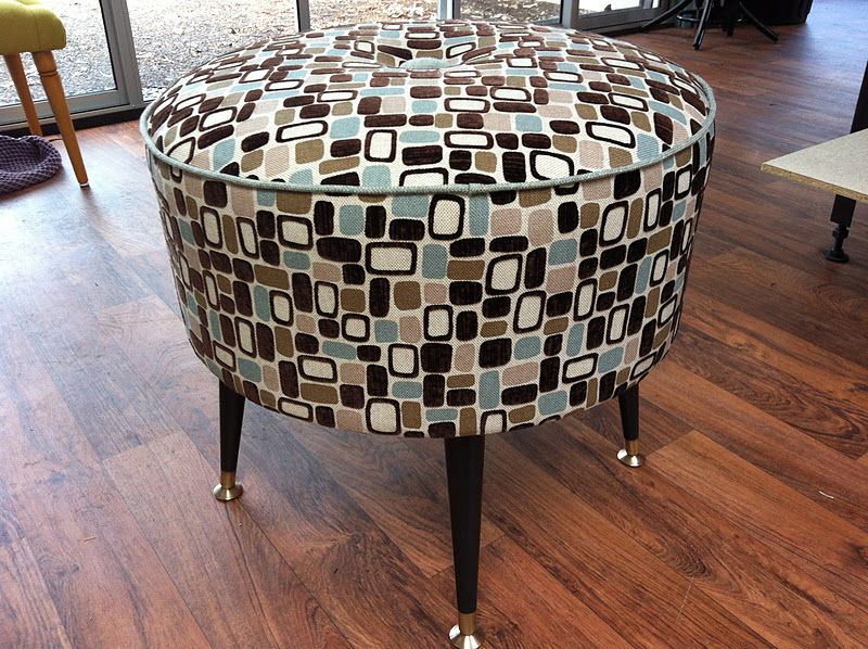 Rapt! Upholstery: Funky Spool Stool