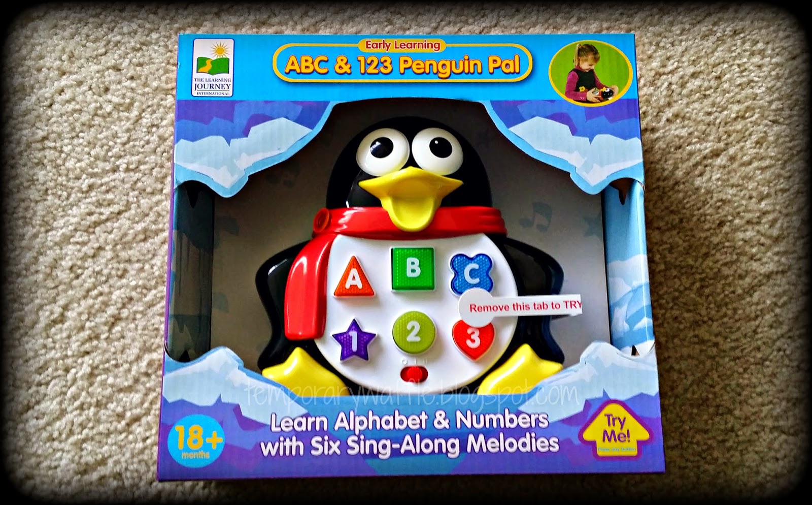 Temporary Waffle: Fun and Educational Early Learning ABC-123 Penguin Pal