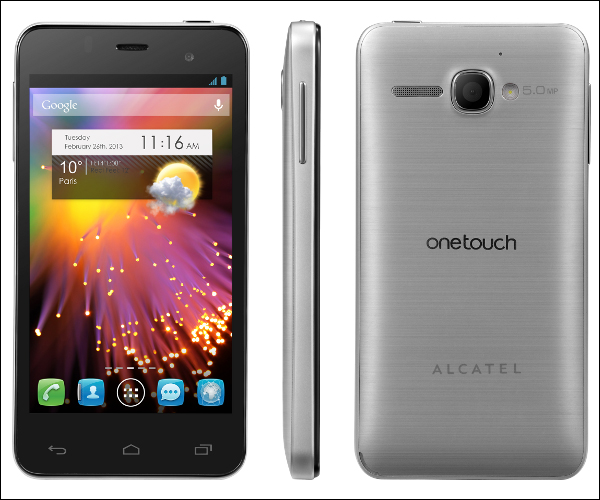 Alcatel One Touch Star 6010: Android phone with a 4-inch touchscreen