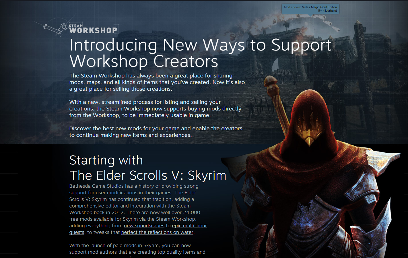 Modders estarão livres agora para comercializar na Steam os próprios ...