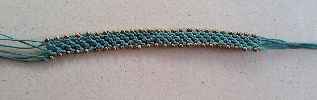 Ecocrafta Macrame : Snake knot bracelet