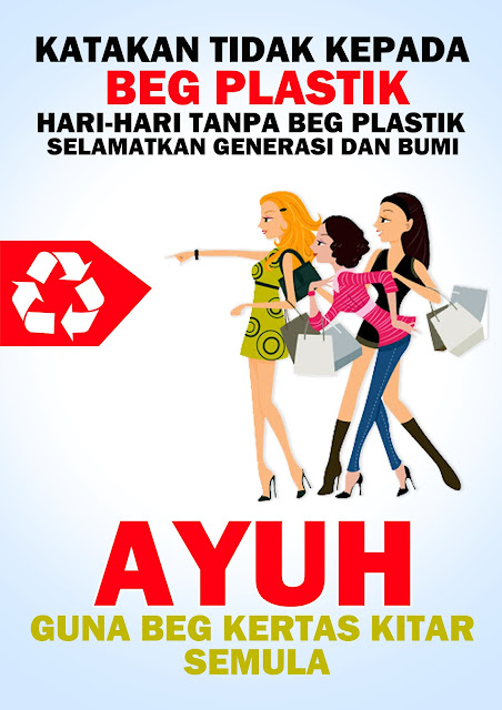 Poster Kempen Kitar Semula | Koloni Hitam