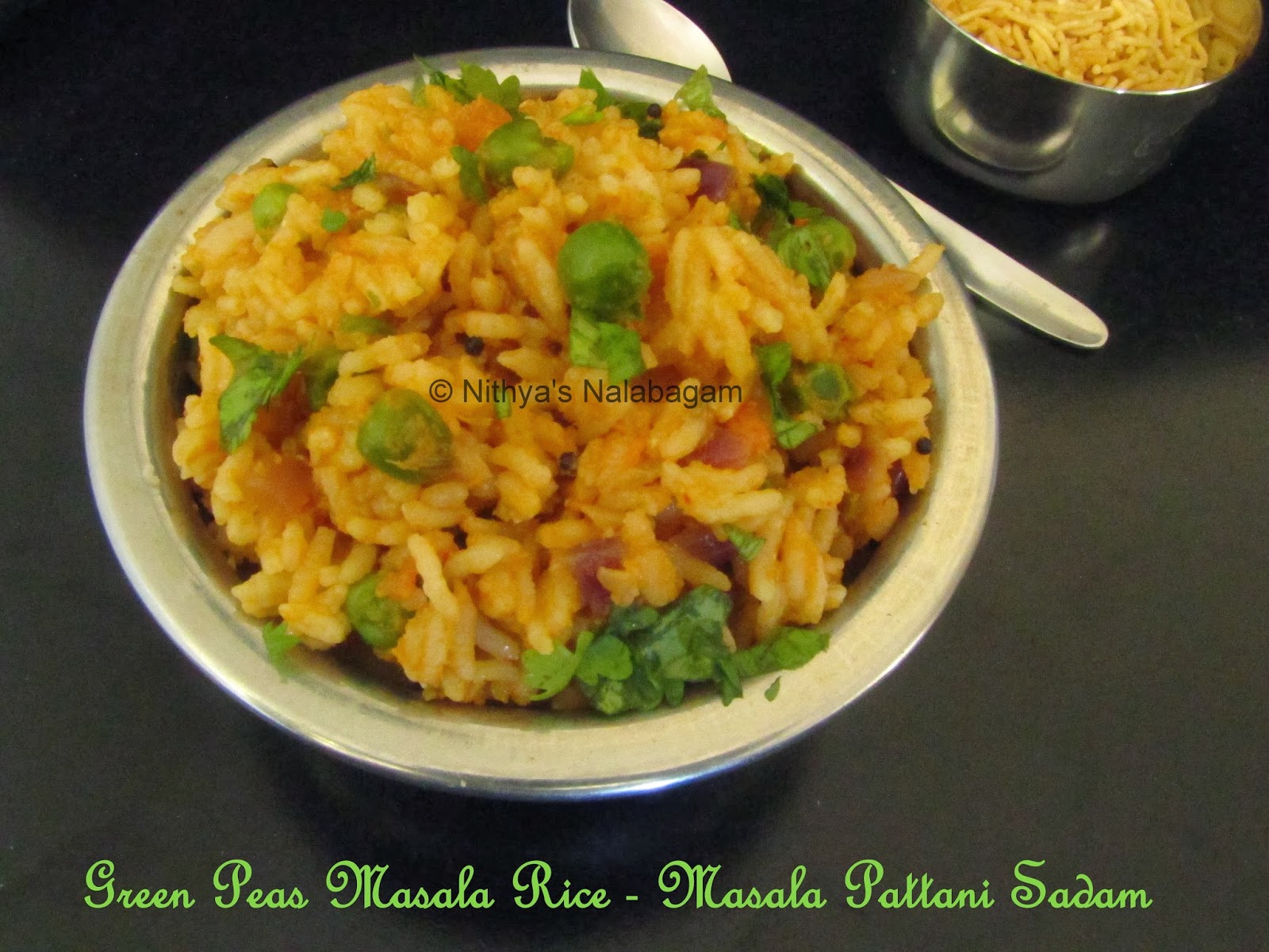 Green Peas Masala Rice | Masala Pattani Sadam |Nithya's Nalabagam