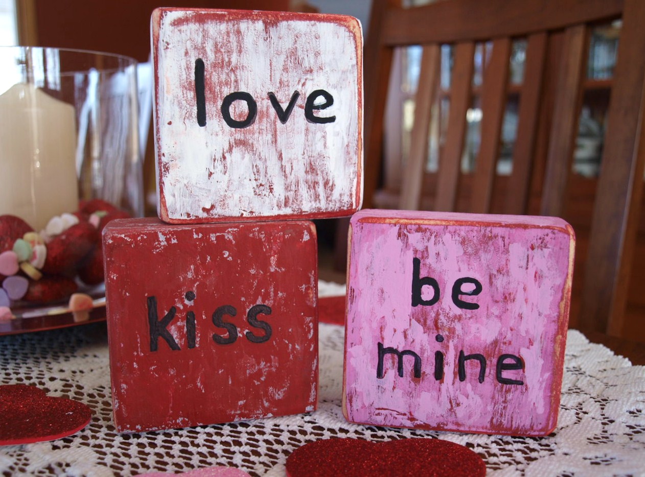 Ohio Thoughts: Valentine's Day Craft Blocks