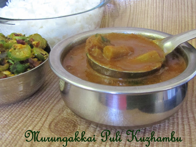 Murungakkai Puli Kuzhambu | Drumstick Tamarind Gravy |Nithya's Nalabagam