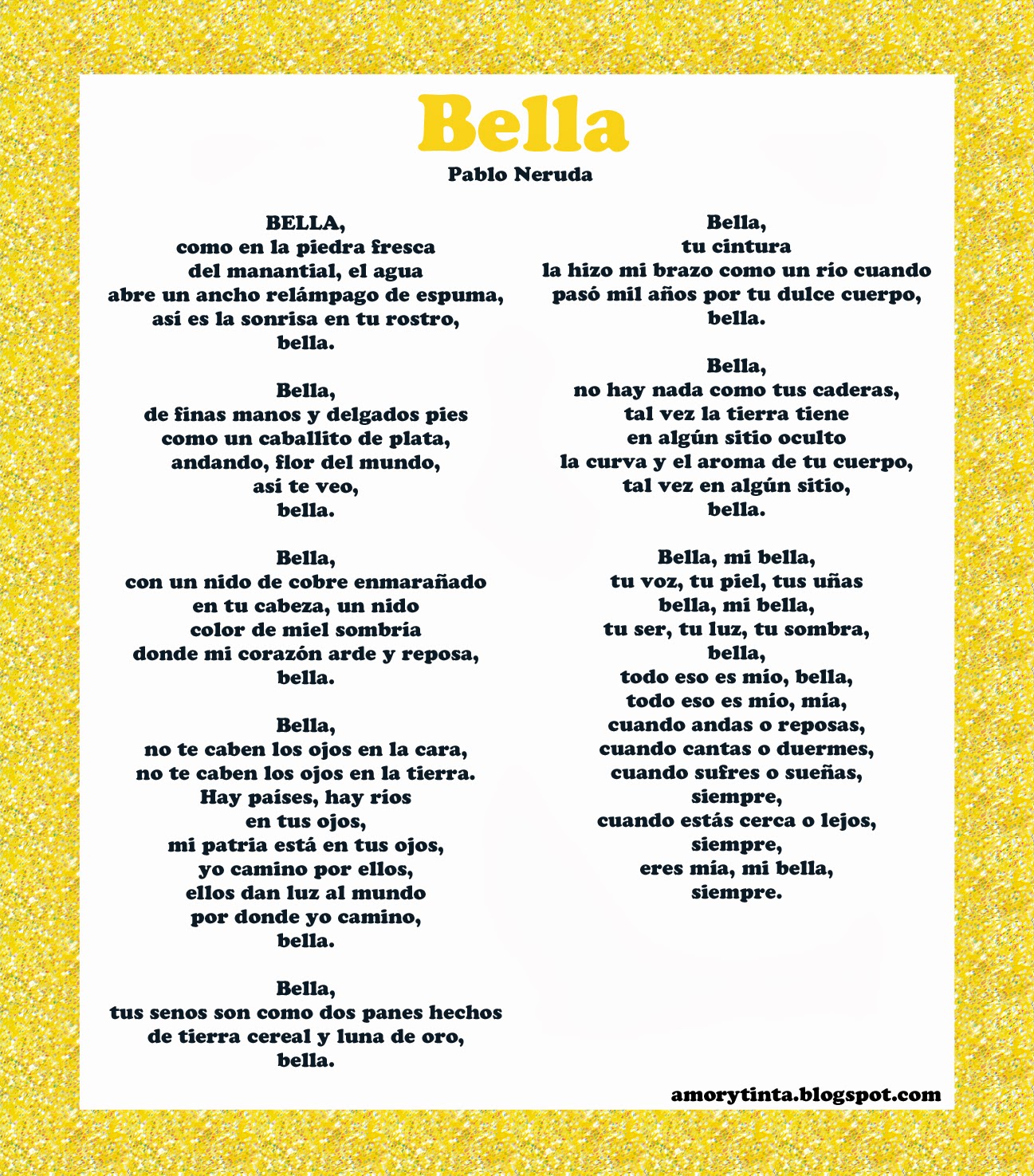 Amor y Tinta: Poemas en Español