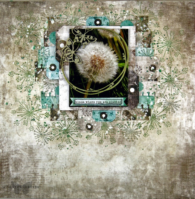 Memories on the page: 12x12 Layout for Scrapbook Boutique