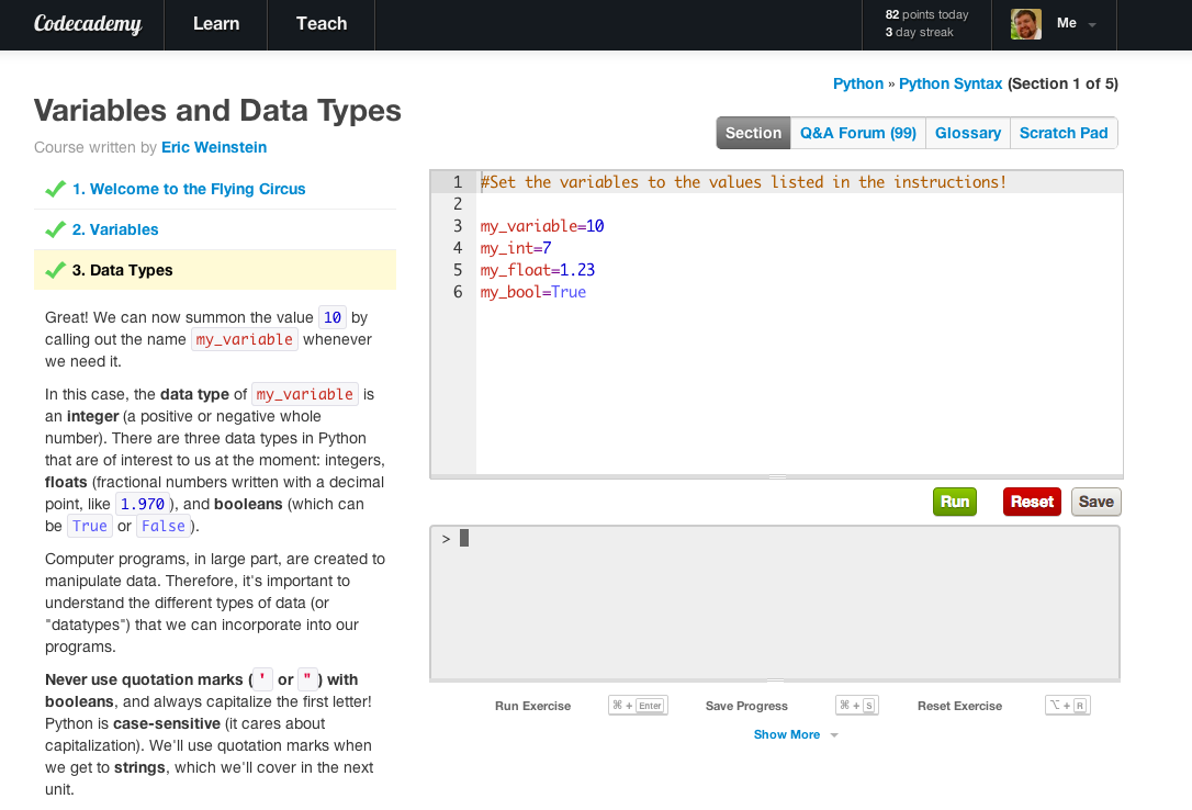 The Absent Minded Geek: Code Academy - Interesting Concept