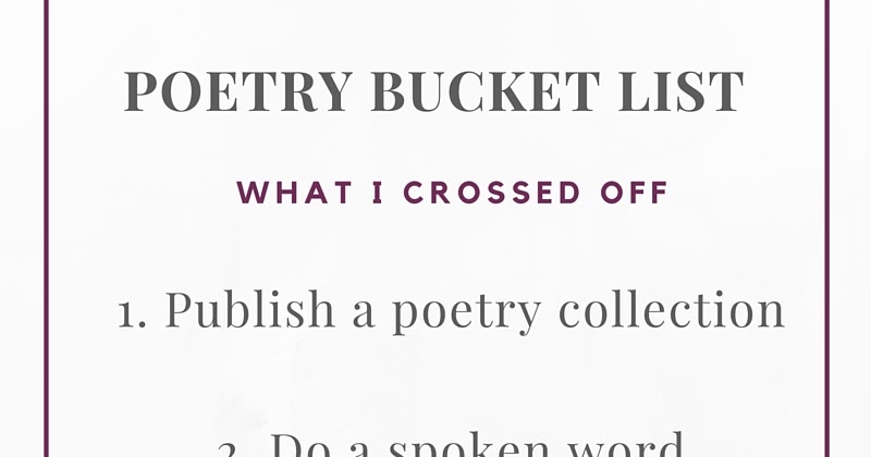 Revisiting the Poetry Bucket List