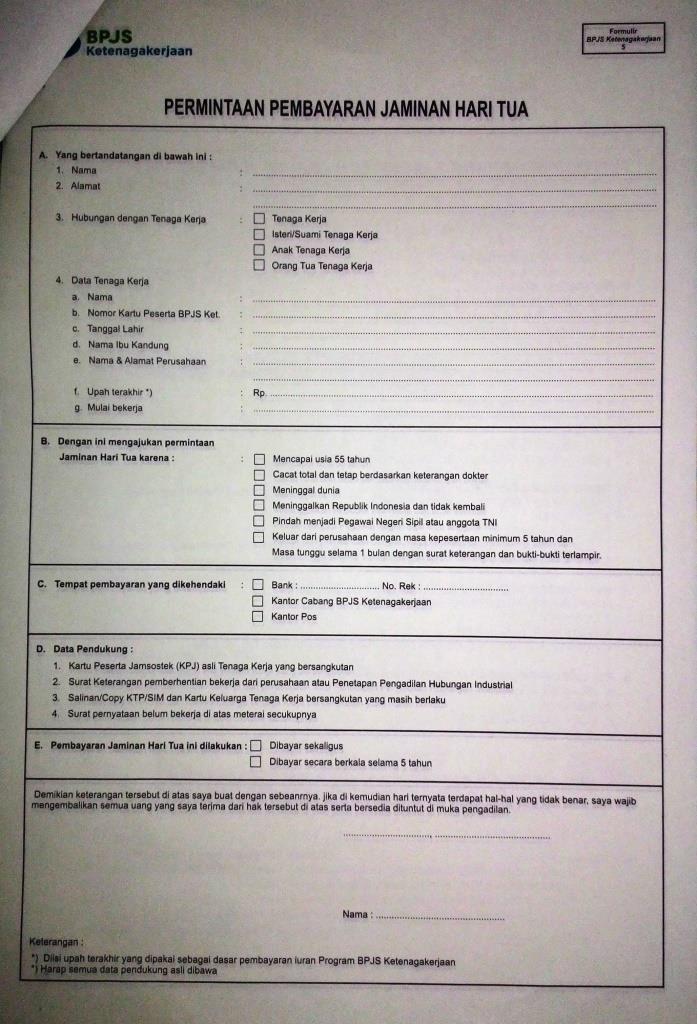 BPJS Ketenagakerjaan: cara Klaim Jaminan Hari Tua