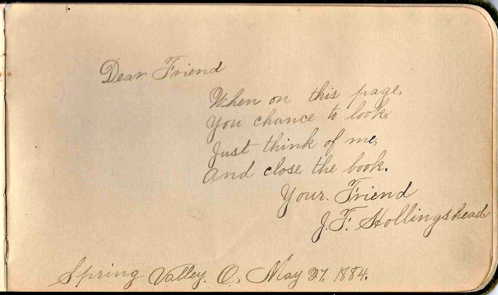 Heirlooms Reunited: 1880s Autograph Album of Alice Thorne, kept while ...