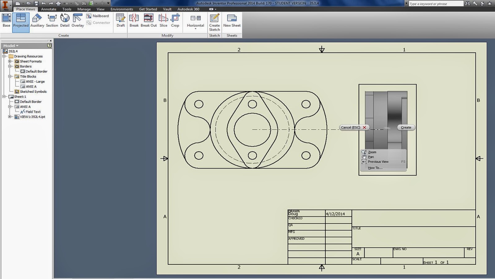 ENGR1304: Creating Layouts for printing in Inventor