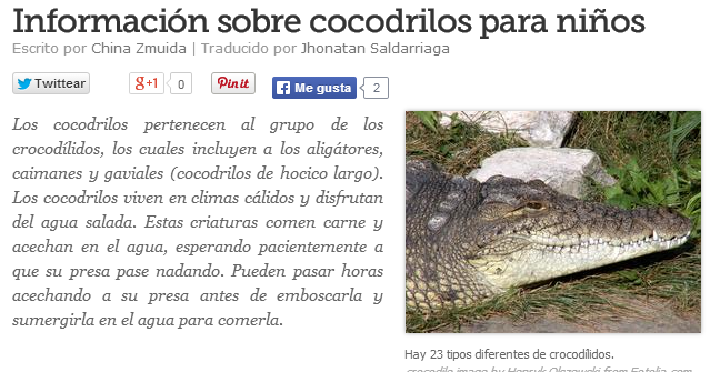 CUADERNO DE BITÁCORA DE UN AULA DE INFANTIL Y DE PRIMARIA: Cocodrilos