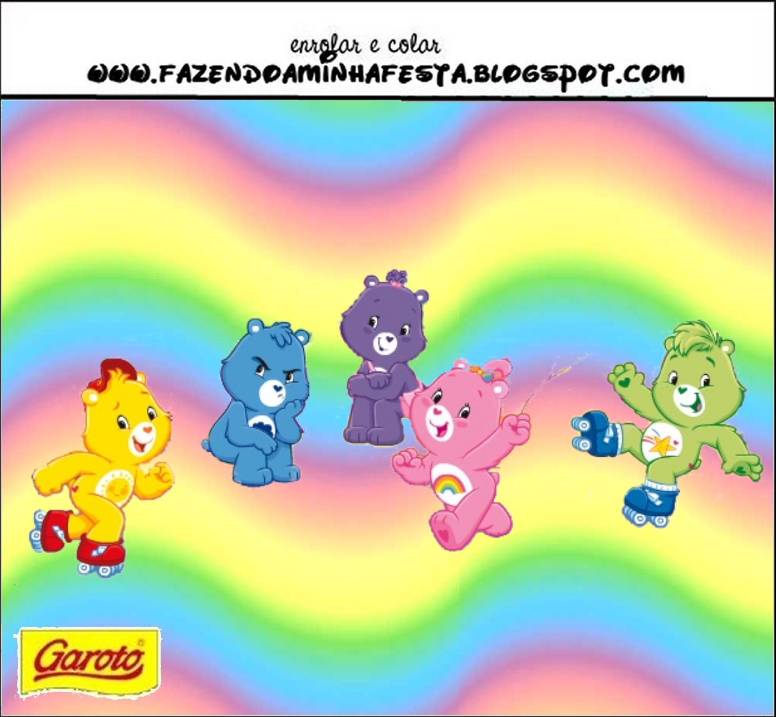 Care Bears Party: Free Printable Candy Bar Labels. - Oh My Fiesta! in ...