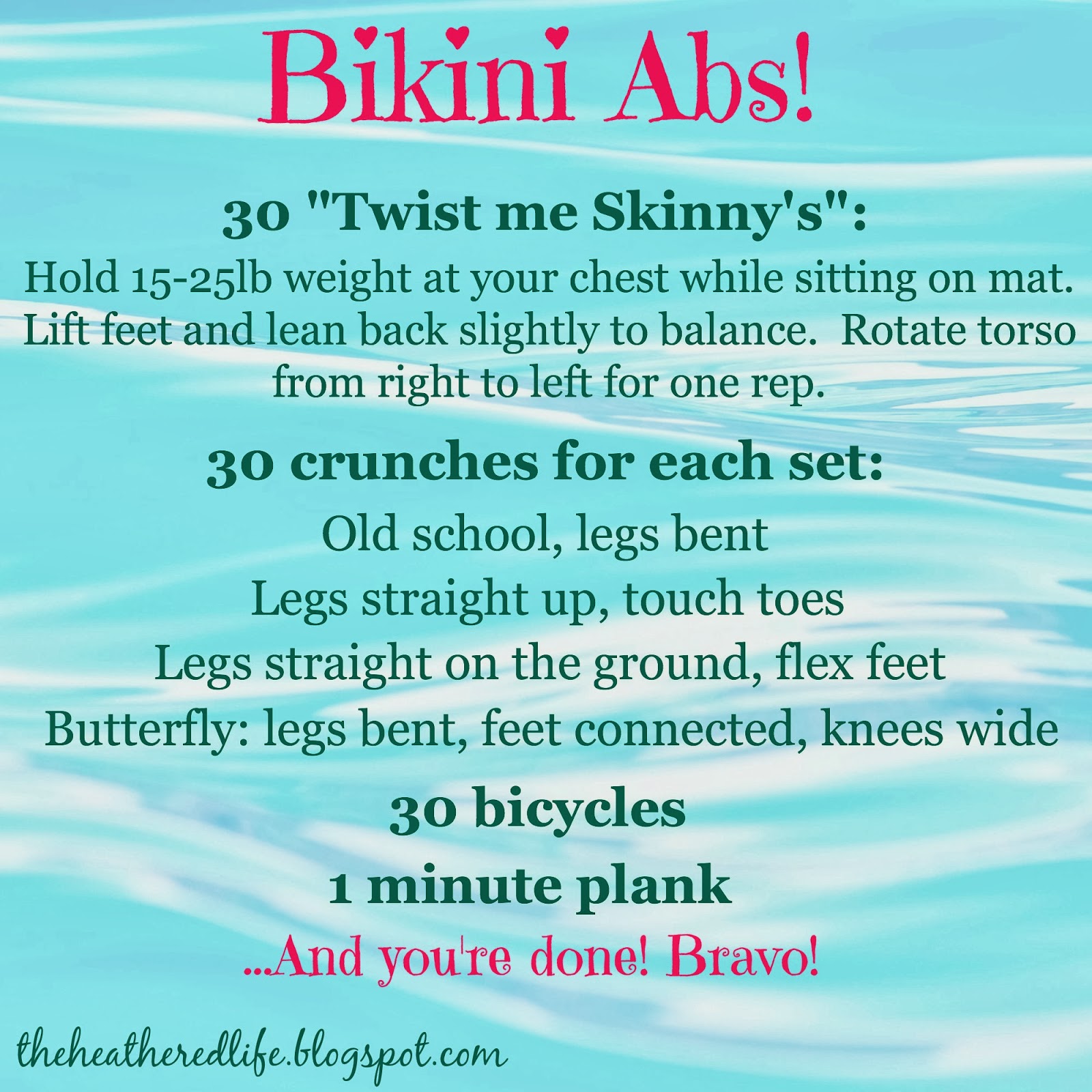 The Heathered Life: Workout Wednesday: All About Abs!