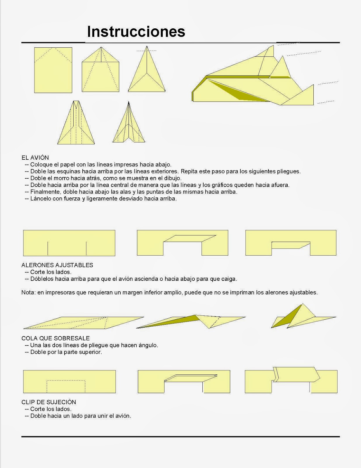 Damaris: Proyecto para doblar hojas