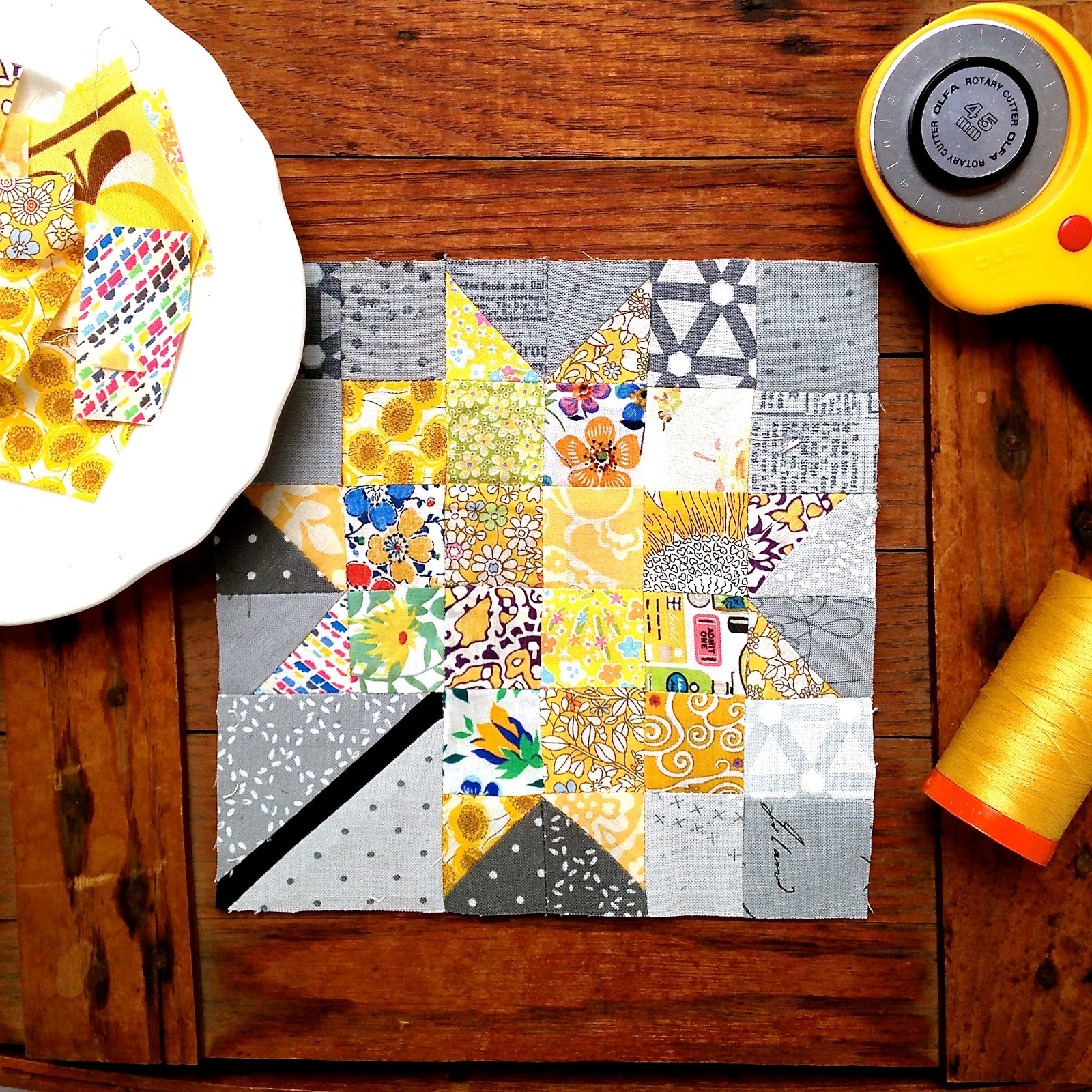 May Gray Maple Leaf Quilt Block Go Go Kim May Gray Maple Leaf Quilt Block Go Go Kim