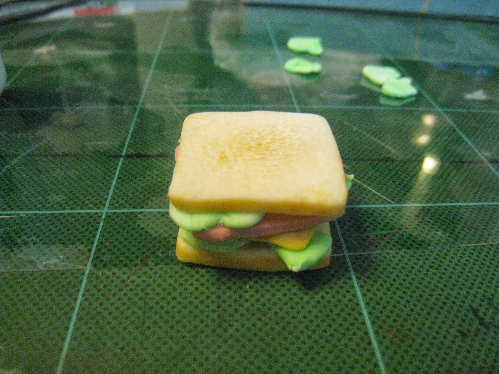 Ice-ice-craem's Art Works 雪雪糕的手作藝術: Resin clay sandwiches 樹脂黏土三文治