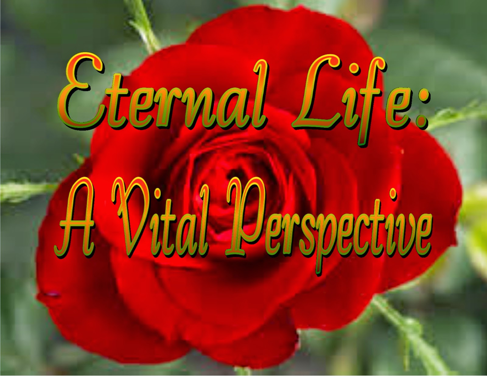 MaxEvangel: Eternal Life: A Vital Perspective!