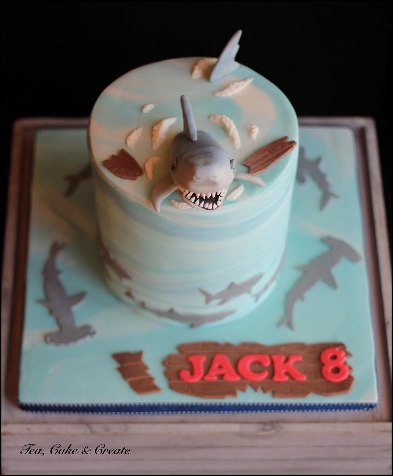 Tea, Cake & Create: Shark-Themed Birthday Cake