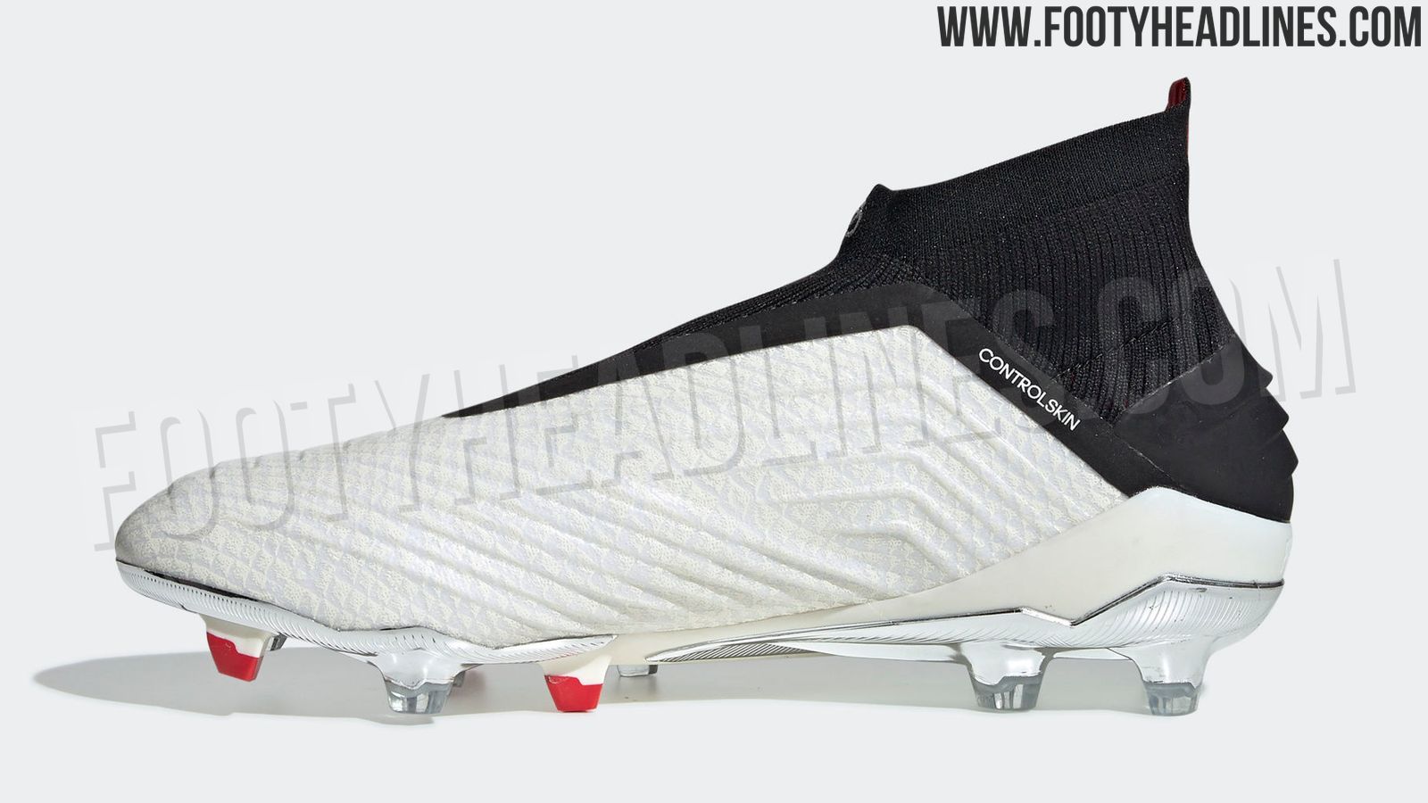 White / Red / Black Adidas Predator 19+ Paul Pogba Season 5 Boots ...