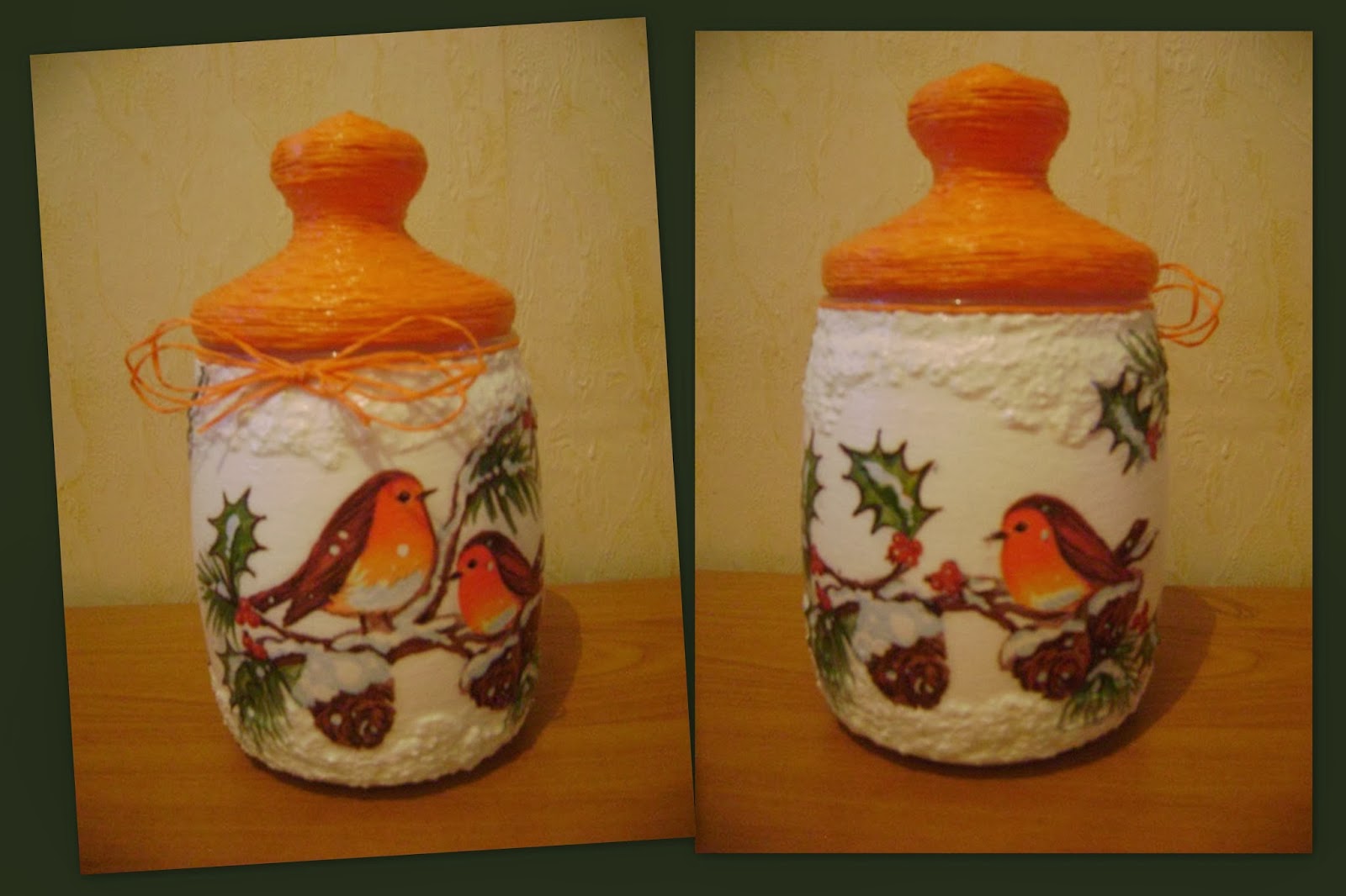 Dekupāžas darbnīca: Dekupētas bakaleja burkas