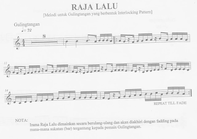 GULINTANGAN: Irama Gulintangan: