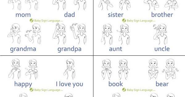 Baby Sign Language Chart