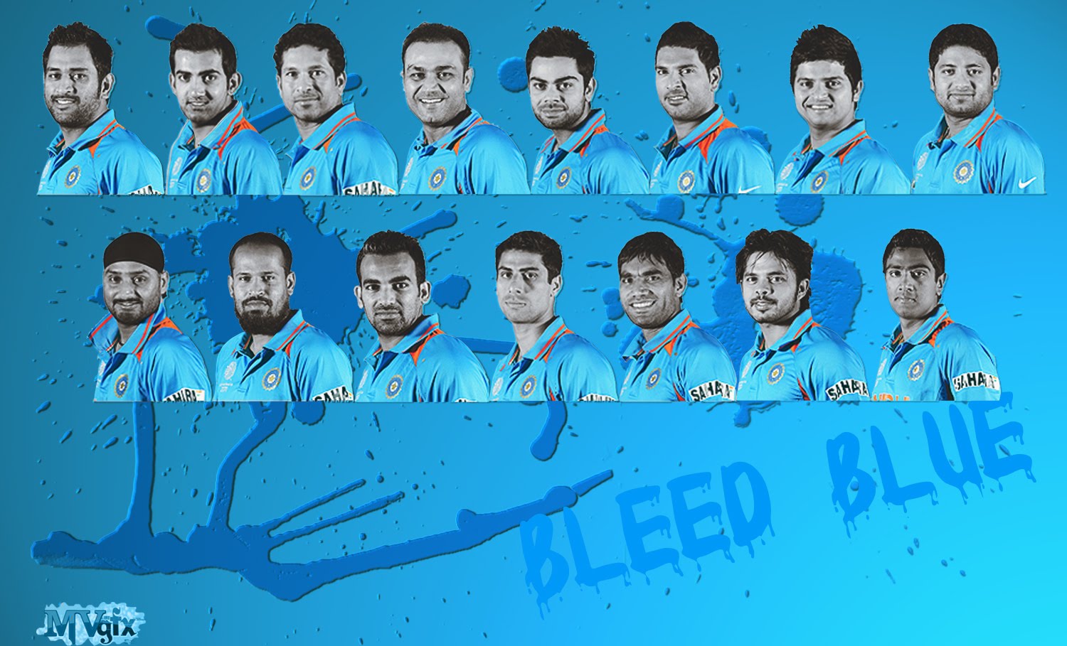 MV gfx: Cricket World Cup 2011-Team India wallpapers