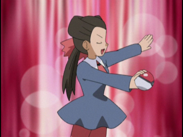 Pantyhose in Animation.: Pokemon girl: Tsutsuji/Roxanne.