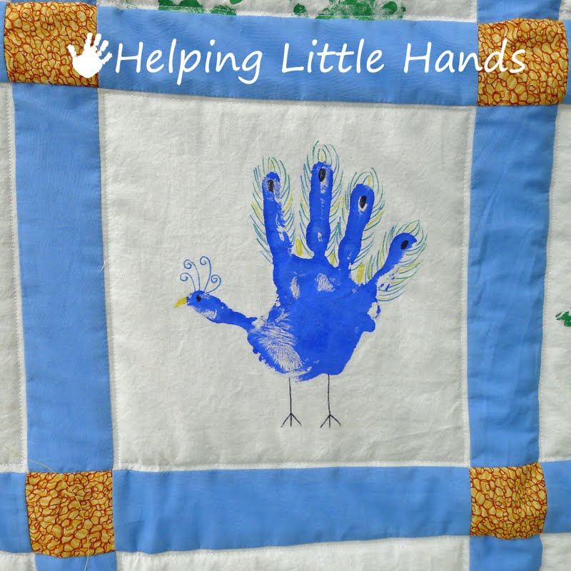 Pieces by Polly: Hand Print Animals Quilt