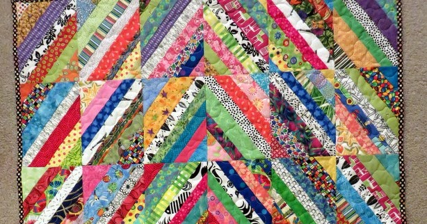 The Way I Sew It: String Diamond Quilt Finish