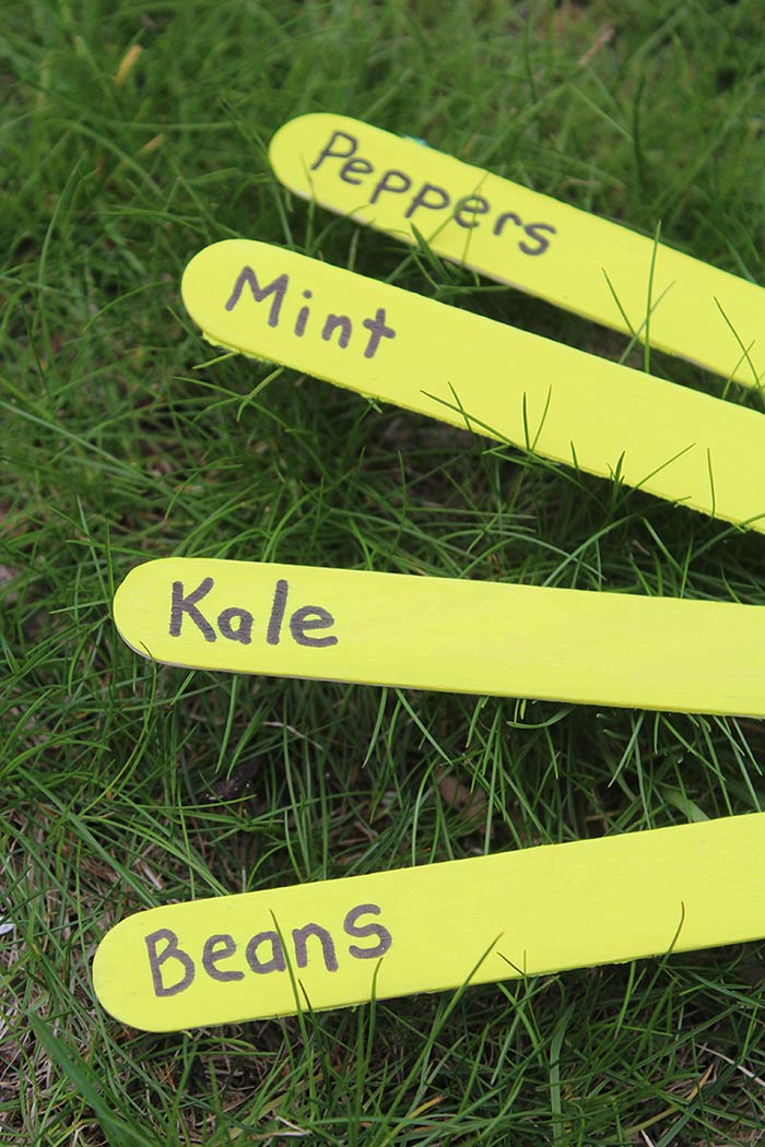 Easy Homemade Glow in the Dark Garden Markers | Sunny Day Family