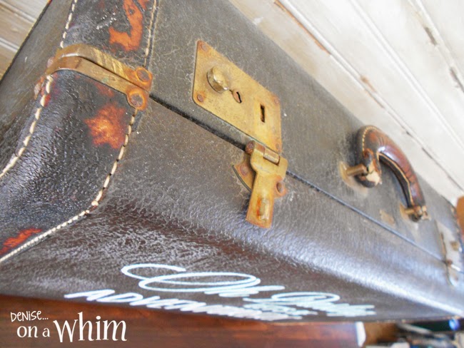 denise...on a whim: Vintage Suitcase Sign