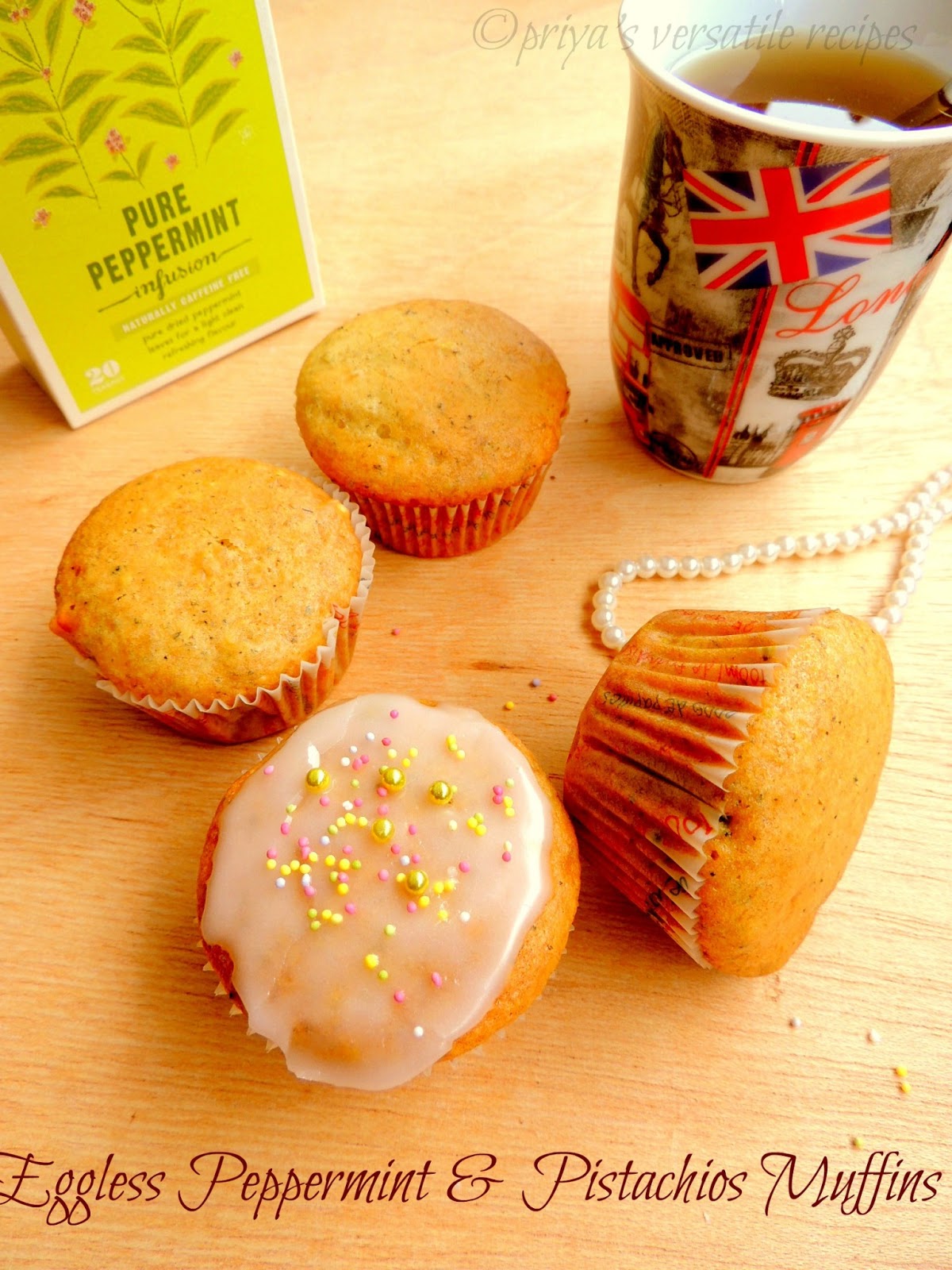 Priya's Versatile Recipes: Eggless,Butterless Peppermint Tea ...