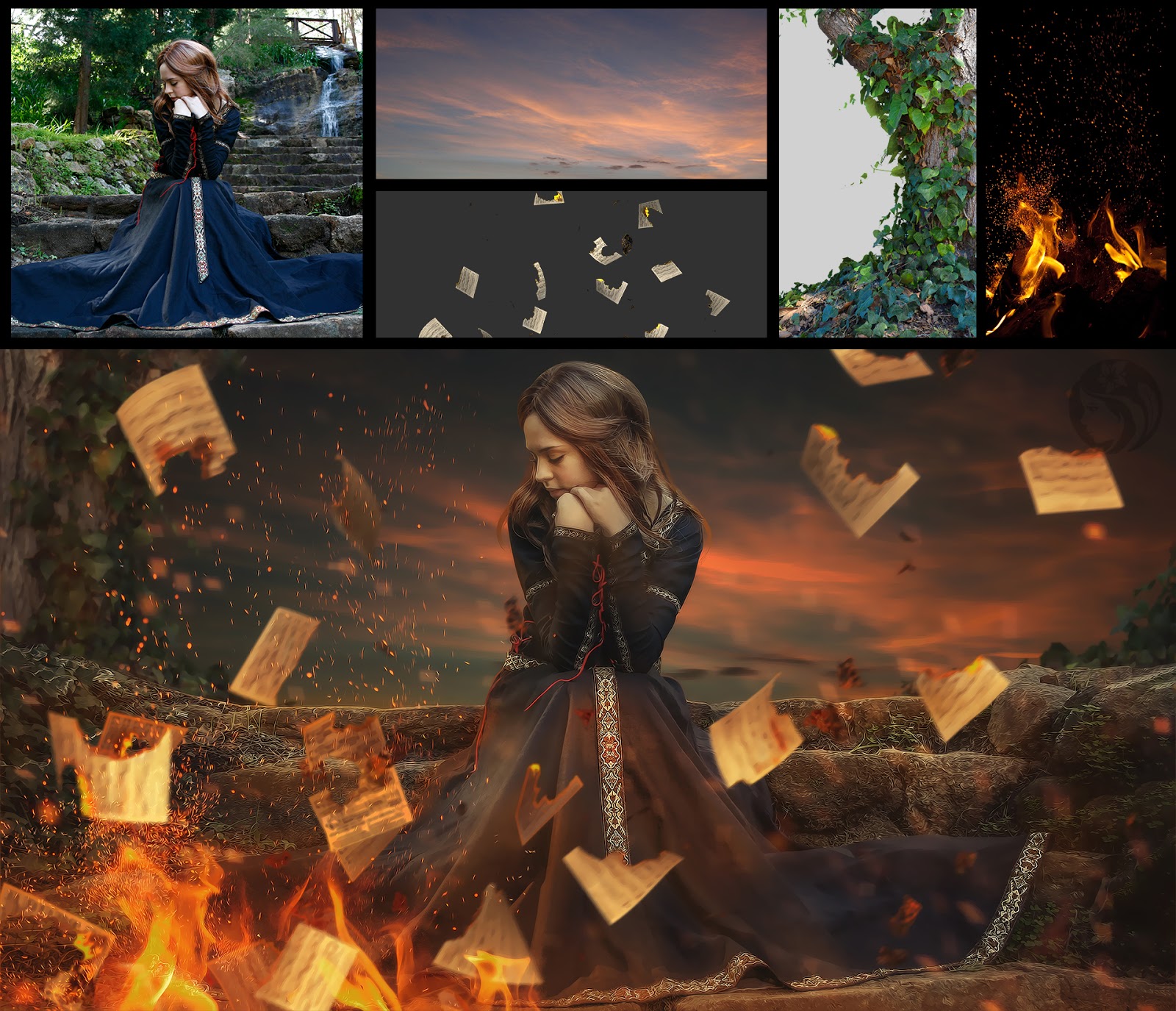 Burning Love Letter - Fire Effect Photo Manipulation - Photoshop Tutorial